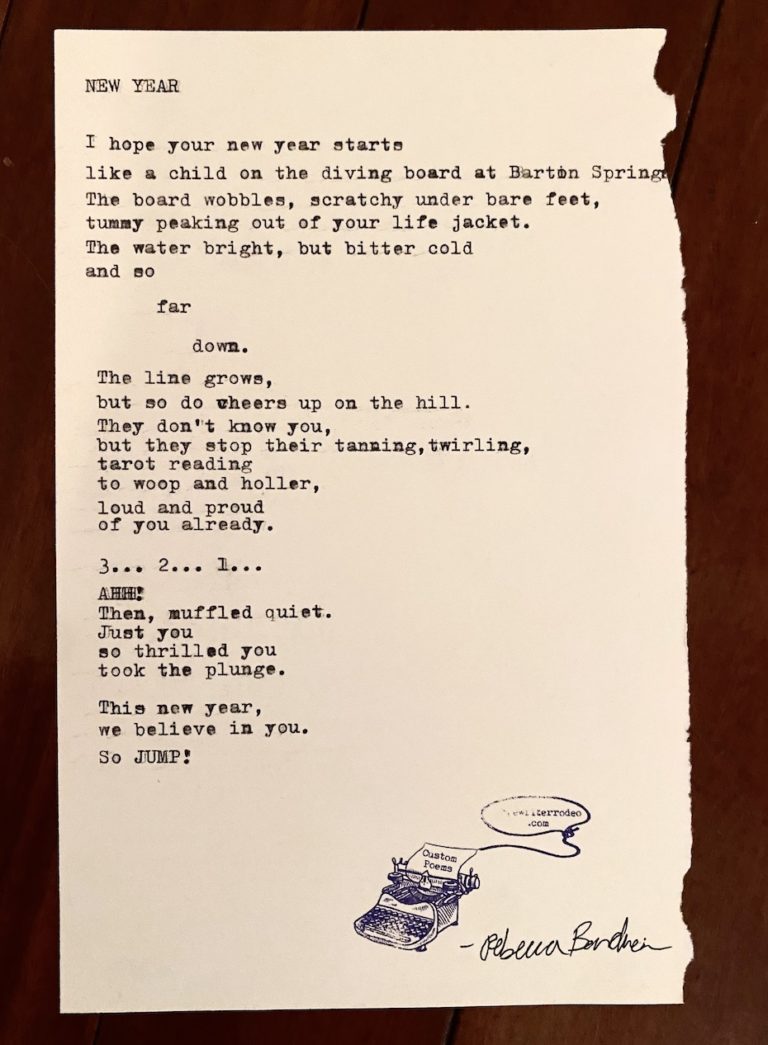 Typewriter Rodeo: New Year | Texas Standard