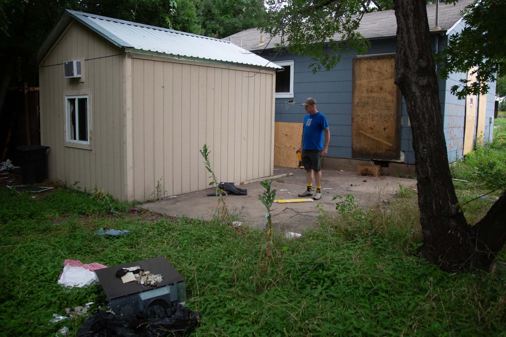 TxDOT bought the house next door and left it vacant for 6 months ...
