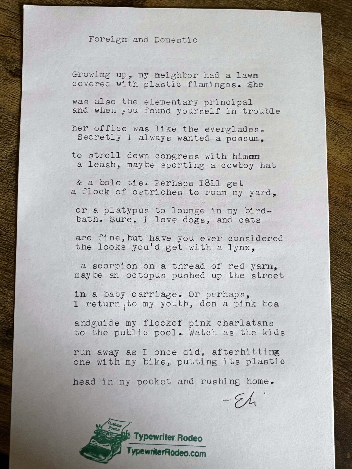 Typewriter Rodeo: Foreign and Domestic | Texas Standard