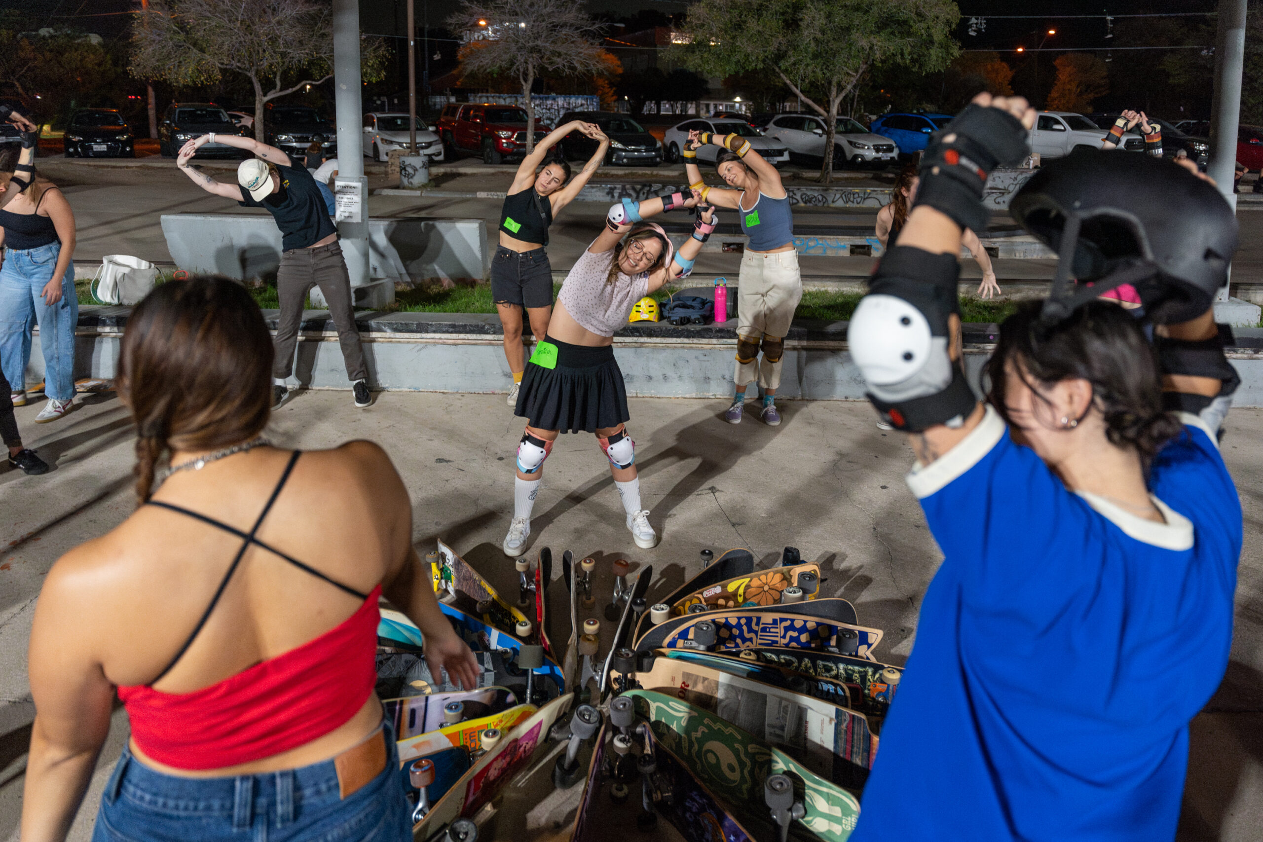 Skateboarding helps these Austin women balance their lives | Texas Standard